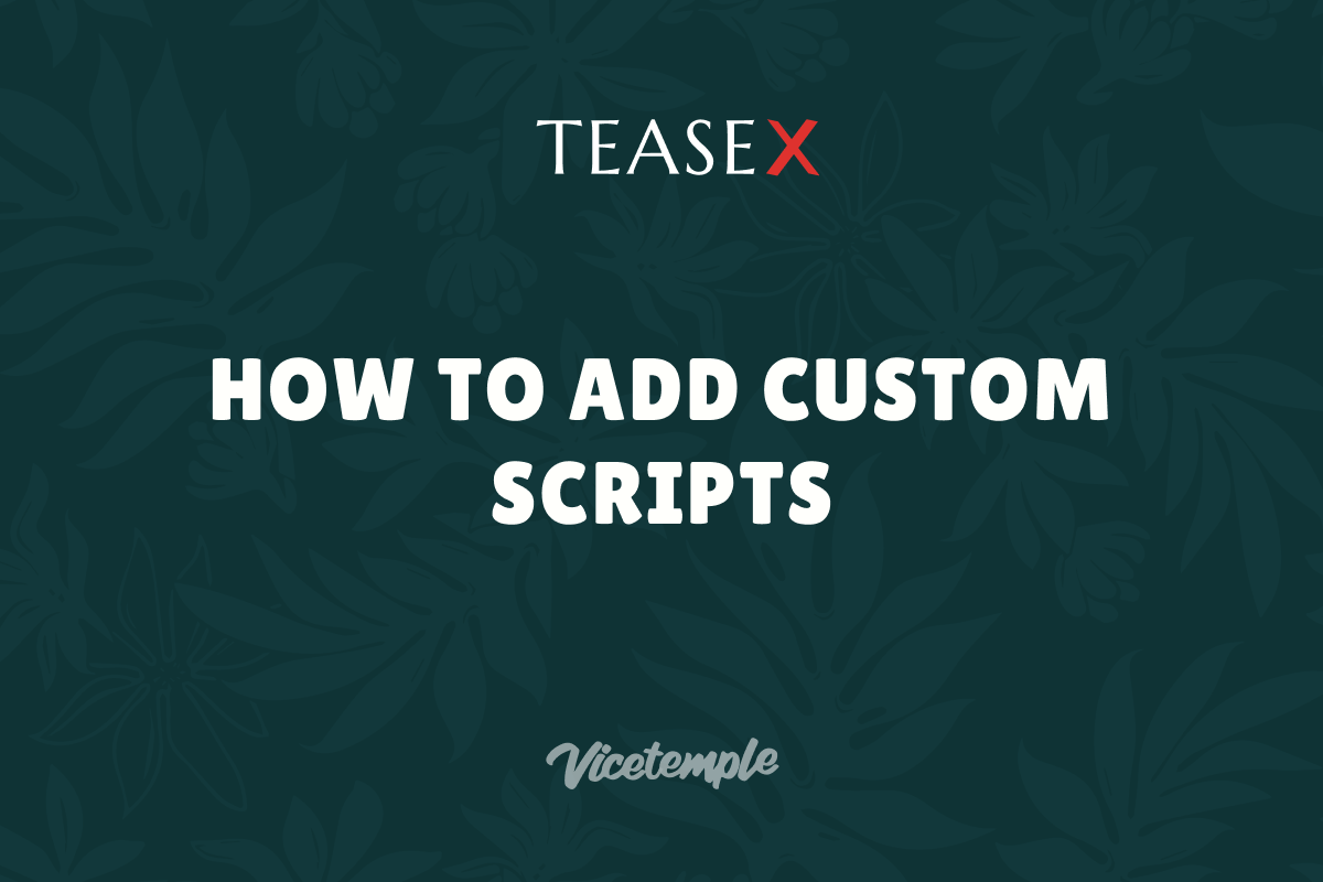 How To Add Custom Scripts Vicetemple